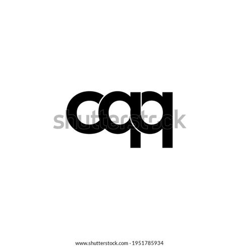Cqq Letter Original Monogram Logo Design Stock Vector Royalty Free