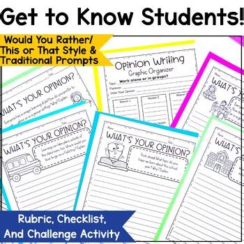 All About Me Writing Activity Back To School By Think Grow Giggle