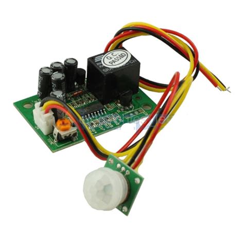 Dc 12v Pir Motion Sensor Relay Module Ir Infrared Human Body Induction