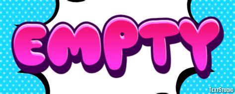 Empty Text Effect And Logo Design Word