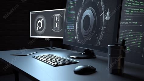 Rendering Of A 3d Concept For Securing And Protecting Your Computers Privacy Powerpoint