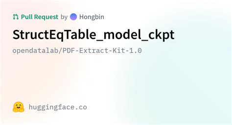 Opendatalab Pdf Extract Kit Structeqtable Modell Ckpt