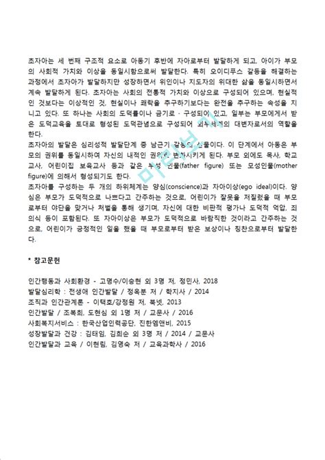 프로이드의 정신분석 이론에서 마음의 구조적 모형인문사회레포트