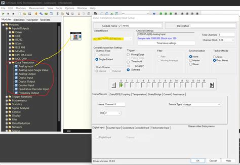 Dt9837 Connection To Dasylab Data Acquisition Daq And Data Logging