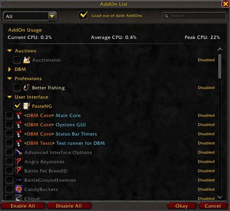 Patch 111 Addon Categories And Performance Tracking Mmo Champion