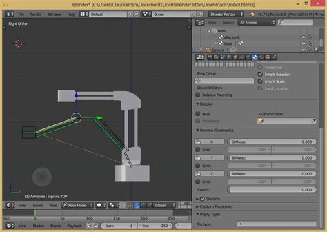 Animation Rigging A Robotic Arm Blender Stack Exchange