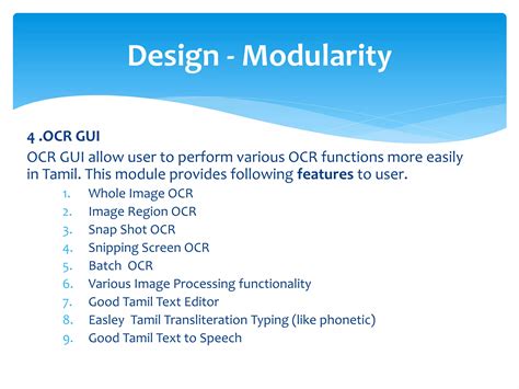 Tamil Ocr Using Tesseract Ocr Engine Pptx Desktop Publishing