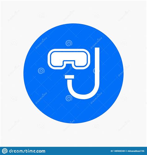 Beach Goggles Snorkeling Underwater Stock Vector Illustration Of