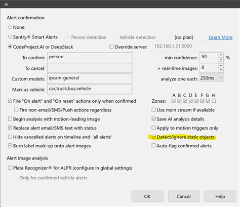 solutions for common issues with blue iris and codeproject ai server
