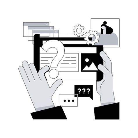 Premium Vector Faq Abstract Concept Vector Illustration