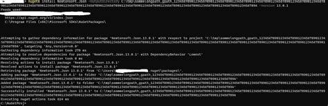 Bug Windows Only Nuget Install Fails With Misleading Error Could Not Find A Part Of The