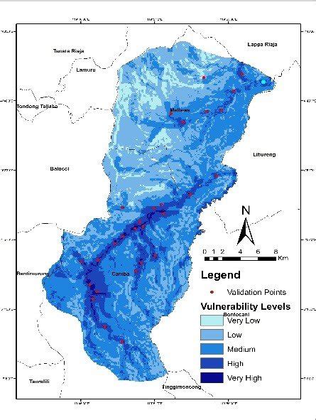 Flood Vulnerability Map In Minraleng Watershed Maros Regency Download Scientific Diagram