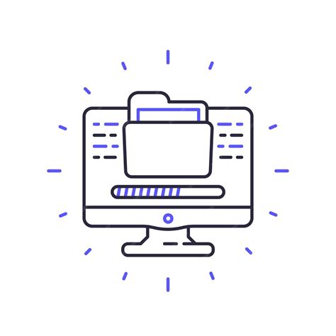 Premium Vector Move Or Copy Files In Folder Line Icon