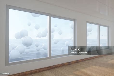 바다에 떠있는 구체 빈 방 추상적 인 개념 3d 렌더링 0명에 대한 스톡 사진 및 기타 이미지 0명 3차원 형태 가정의 방 Istock