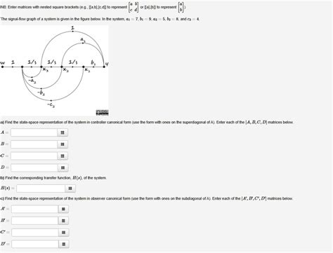 Solved Nb Enter Matrices With Nested Square Brackets Eg A B Or