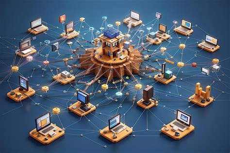 Premium Photo Digital Connections