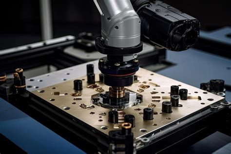 Premium Ai Image Robotic Arm Picking Up Component And Placing It In