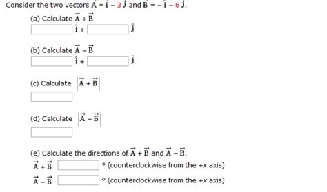 Solved Use The Component Method To Add The Vectors A Vector