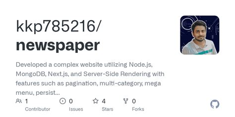 GitHub Kkp785216 Newspaper Developed A Complex Website Utilizing Node Js MongoDB Next Js