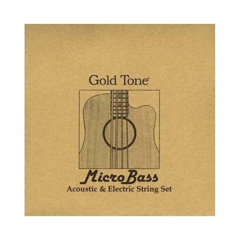Gold Tone Micro Bass Strings Total Music Gear All In One Shop For
