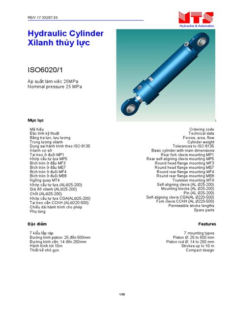 Hydraulic Cylinder Xilanh TH y L C | PDF