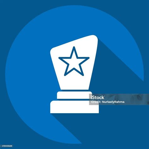 아이콘 상 엔터테인먼트 기호와 관련이 있습니다 긴 그림자 스타일 심플한 디자인 일러스트레이션 Championship에 대한 스톡 벡터 아트 및 기타 이미지 Istock