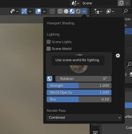 Modeling Scene In Material Preview Rendered Shading Tab Is