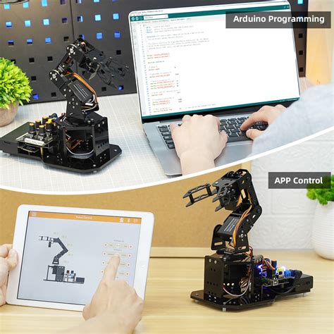 MiniArm Open Source AI Robotic Arm Support Sensor Expansion Arduino Programming Starter Kit