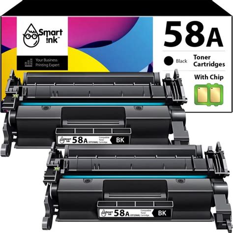 Get compatible HP 58A Black Toner Cartridge Set (2 Pack Combo) | Smart Ink
