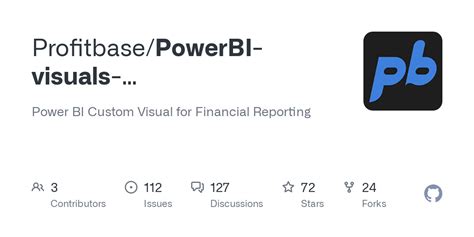 GitHub Profitbase PowerBI Visuals FinancialReportingMatrix Power BI Custom Visual For