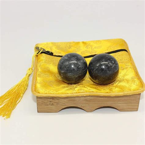 Brass Statu One Pairs 35 Mm Chinese Exercise Balls Baoding Balls Dark