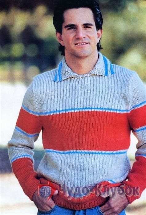 Джемпер мужской вязаный спицами * ️️ ЧУДО-КЛУБОК.рУ