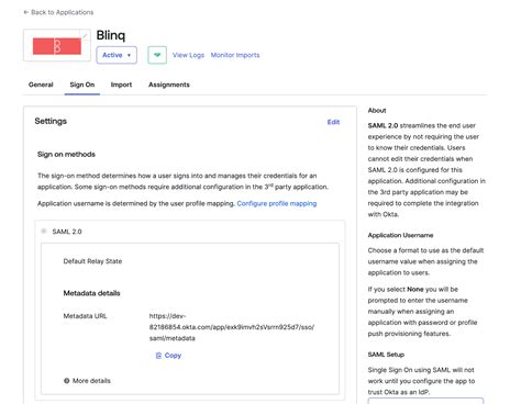 configuring enforced sso [okta] blinq