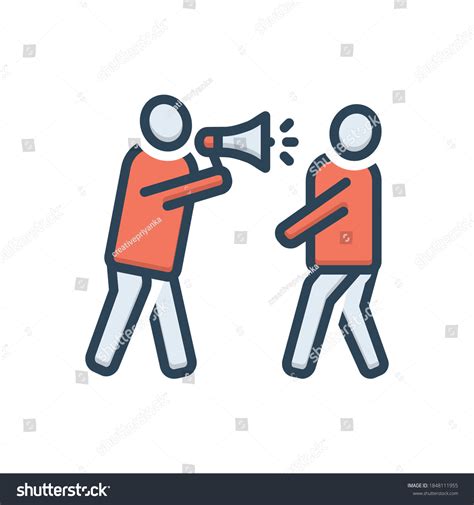 Assertion Vector Colorful Illustration Icon Stock Vector Royalty Free