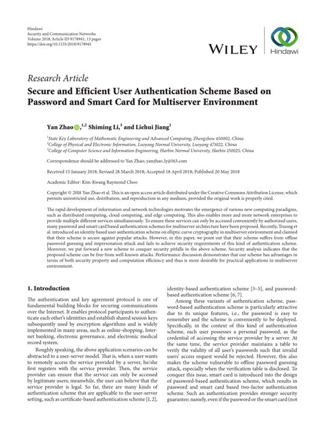 pdf secure and efficient user authentication scheme based on password