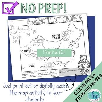 Ancient China Map Activity Lesson Print And Digital Resource By