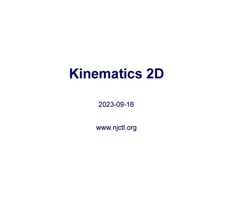 ap phys1 kinematics 2d skill building problems notebook 2023 09 19 njctl kinematics 2d 2023 09