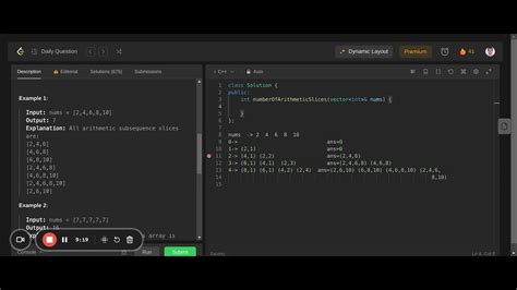 446 Arithmetic Slices Ii Subsequence Leetcode 7 January 2024 Youtube