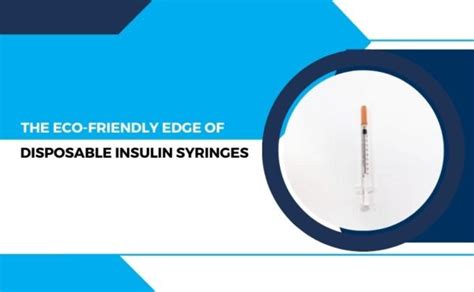 Disposable Insulin Syringes For Sustainable Health Sinymedical