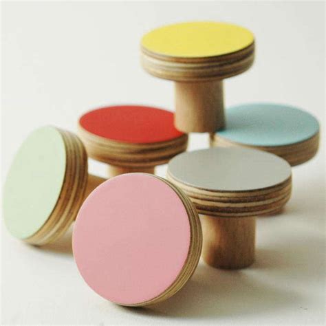 Cabinet Knobs In Splashy Colors Remodelista