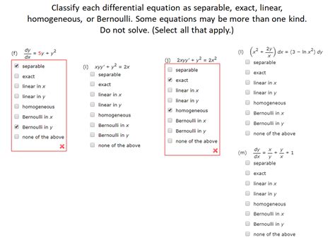 Solved Classify Each Differential Equation As Separable