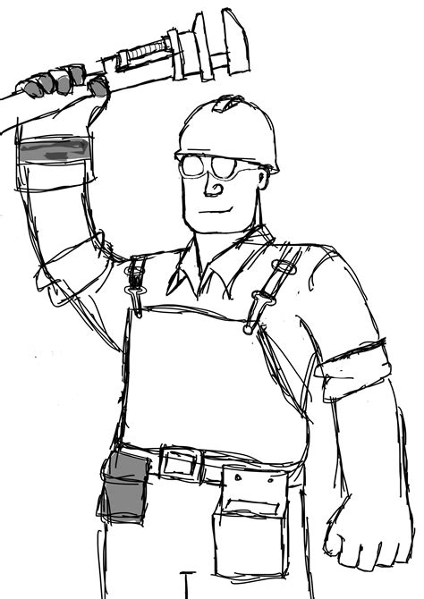 Engineer Sketch By Ferekk On DeviantArt