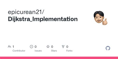 GitHub Epicurean Dijkstra Implementation