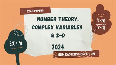 number theory complex variables and 2 d 2024 bsc computer science