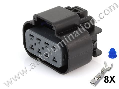 Female Connector Kit Plug Socket 8pin F8 011 Aptiv Delphi Gt280 A34c8 Ce8023f F8 011 Connector