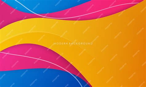 Premium Vector Modern Abstract Colorful Background Design