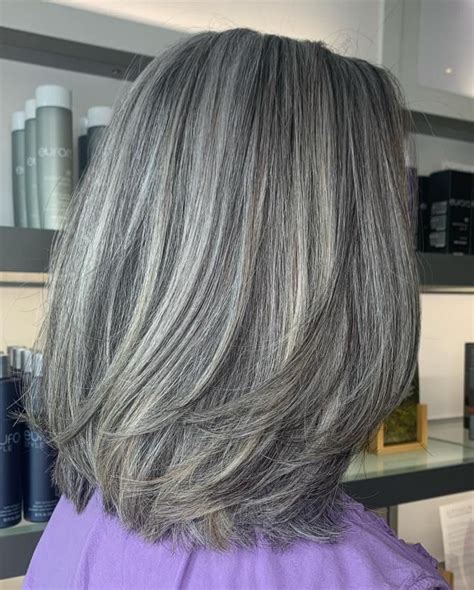 30 Current Ideas Of Gray Blending For Dark Hair Hair Adviser In 2025 Grey Hair Inspiration