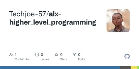 Github Techjoe 57alx Higherlevelprogramming