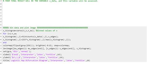 Solved Bifurcation Diagram For The Logistic Map Compute The