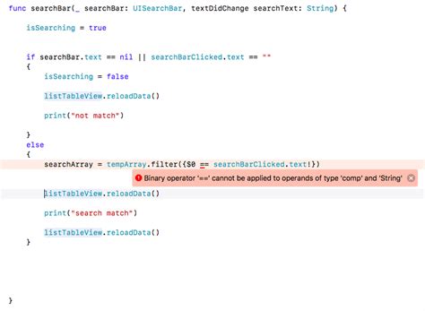Arrays Search A Particular Record In Table View Controller Ios Swift